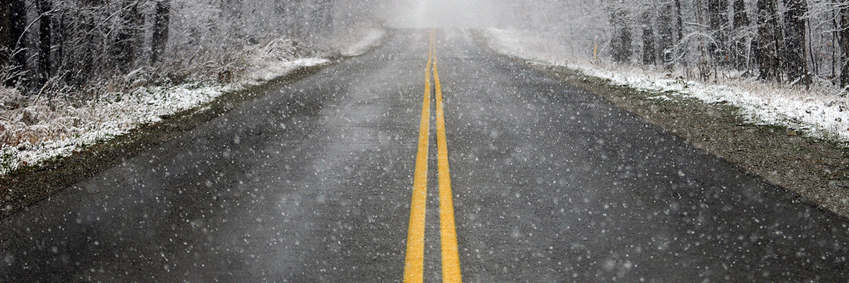 First Snowfall On A Country Road – Charlestown Road church of Christ